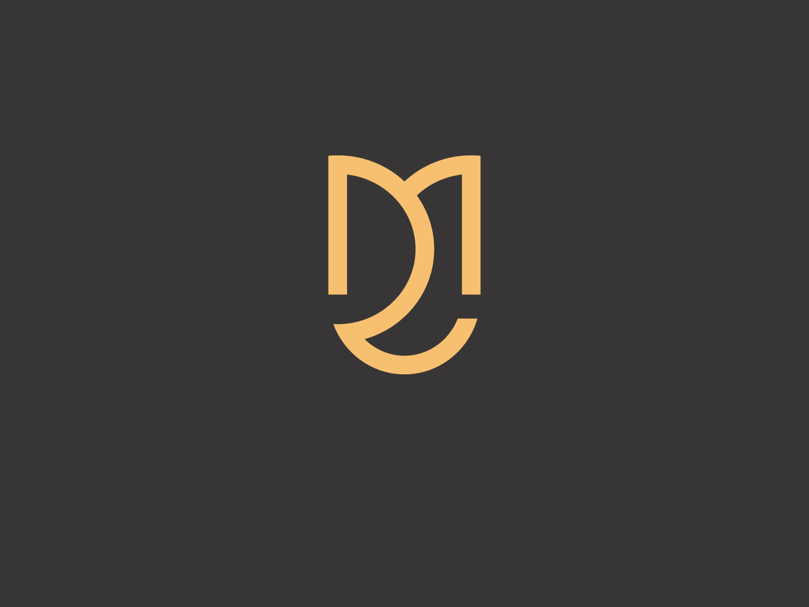 creative minimalist DMU logo lettering by jazper root on Dribbble