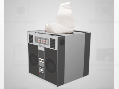 Kleenex BoomBox Tissue Boxes by Eric Cintron on Dribbble