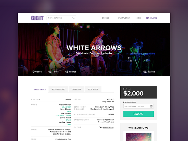 Artist Profile by Fernando Maclen for TheoremOne on Dribbble