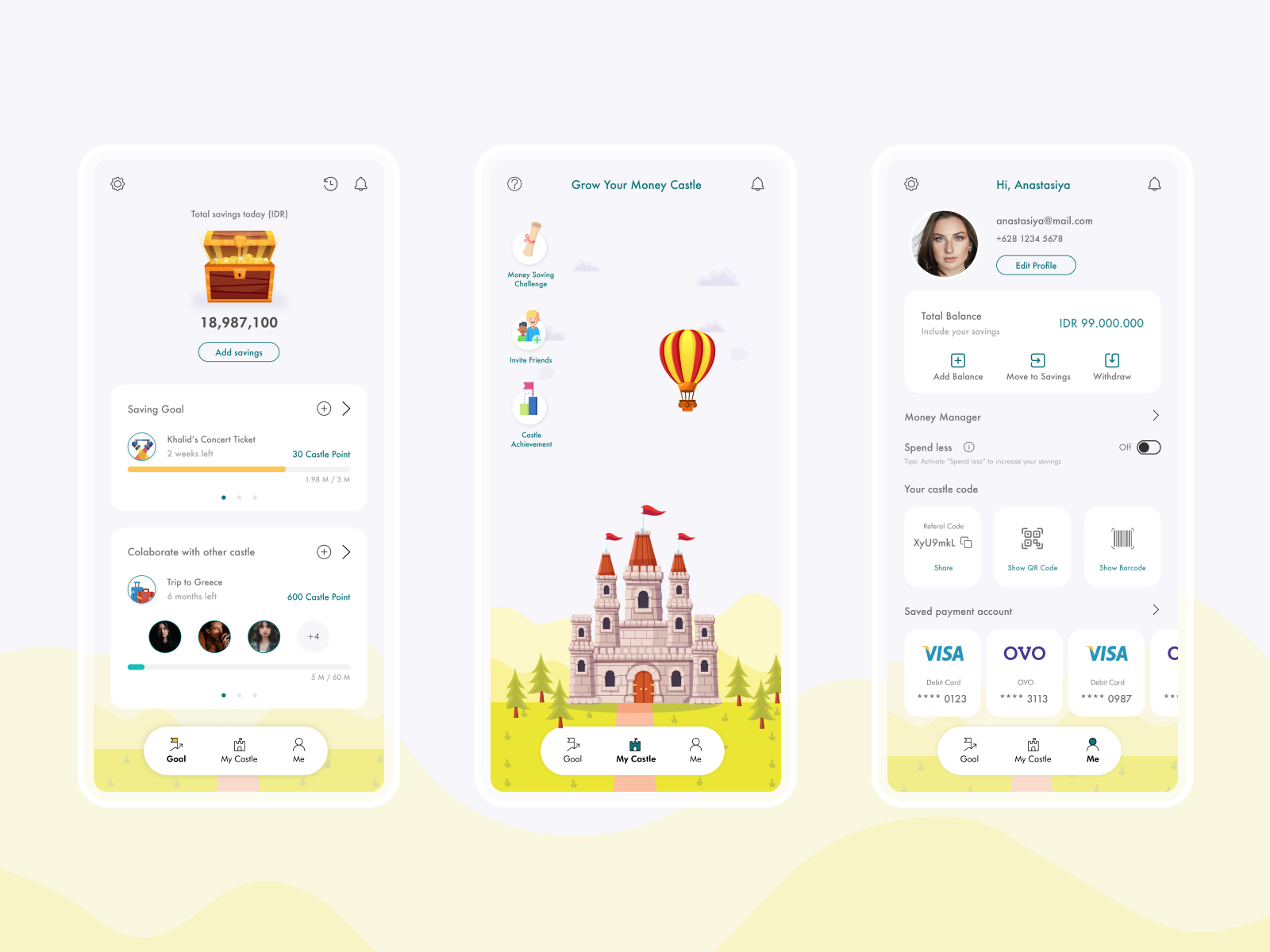 Saving Money App by Bella Rosita on Dribbble