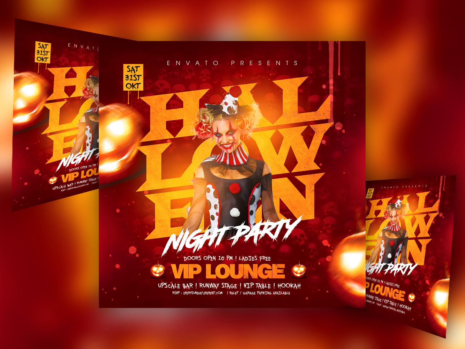 Halloween Flyer by X Team Graphic on Dribbble