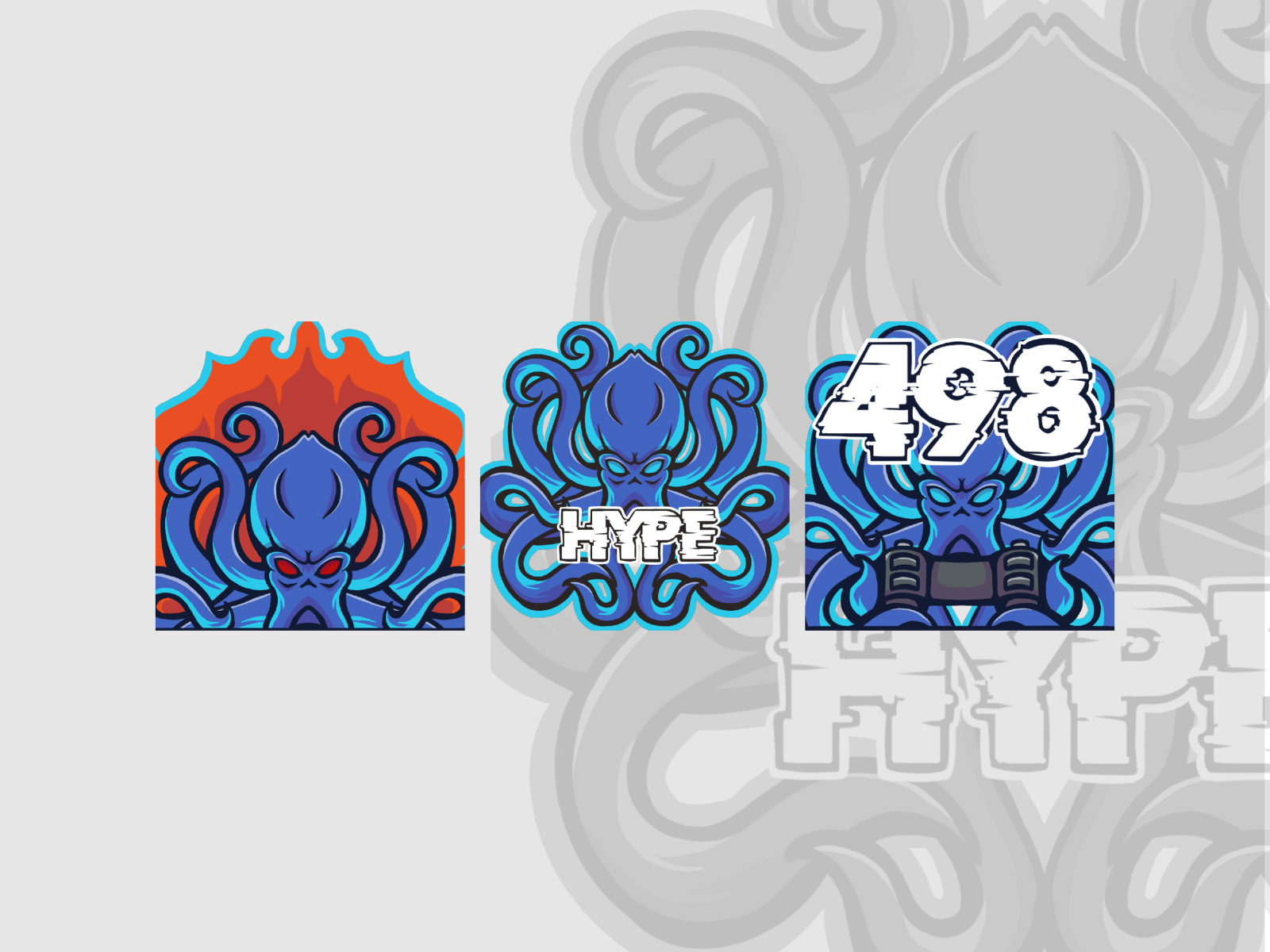 Custom Emote Twitch blue octopus theme"s by Youngstudio84 on Dribbble