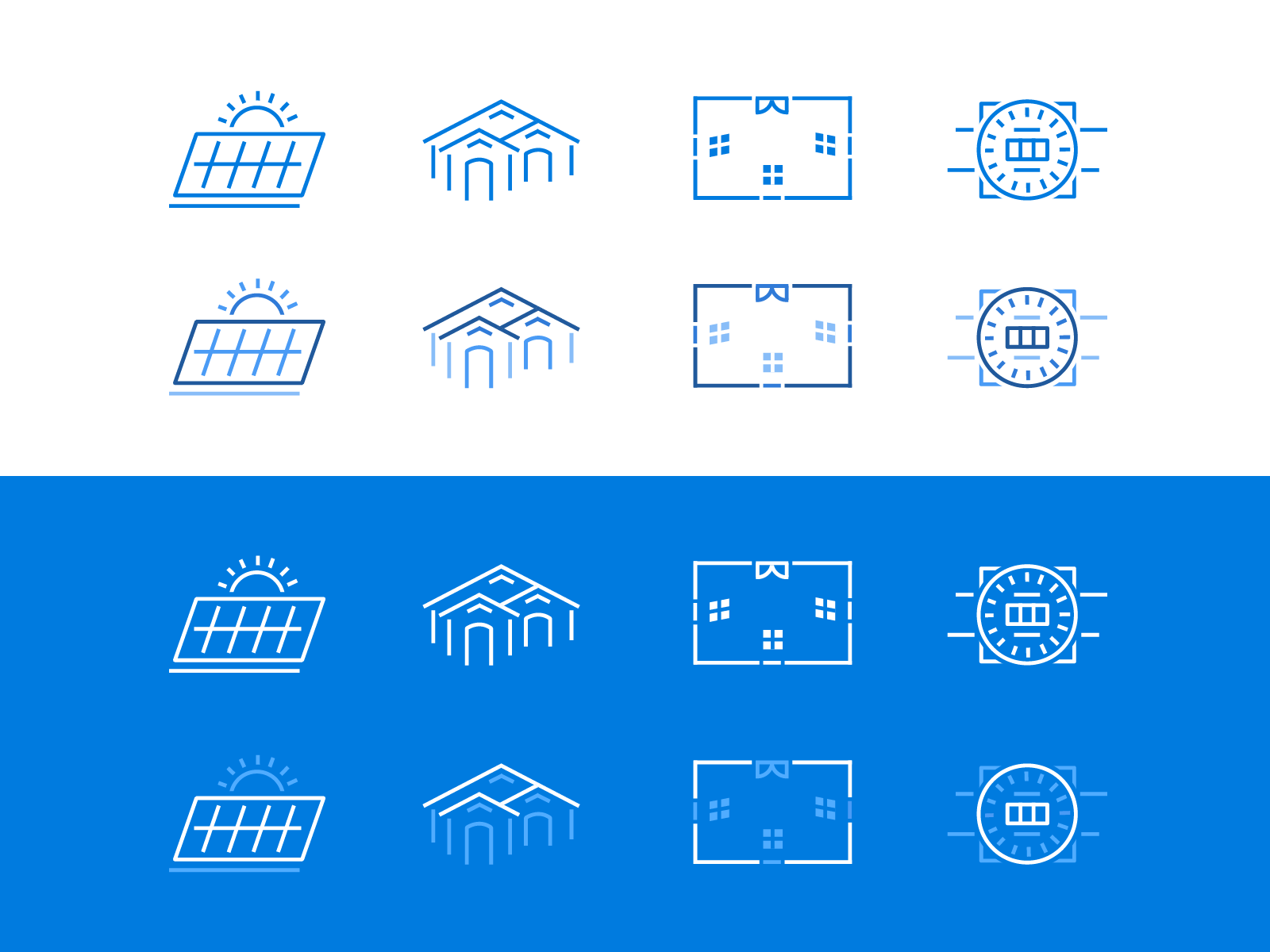 Custom Home Icons - Simplified Version [WIP] by Josh Everhart on Dribbble