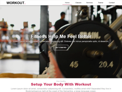 Workout - WebSite X5 Theme Pro by Stiac on Dribbble