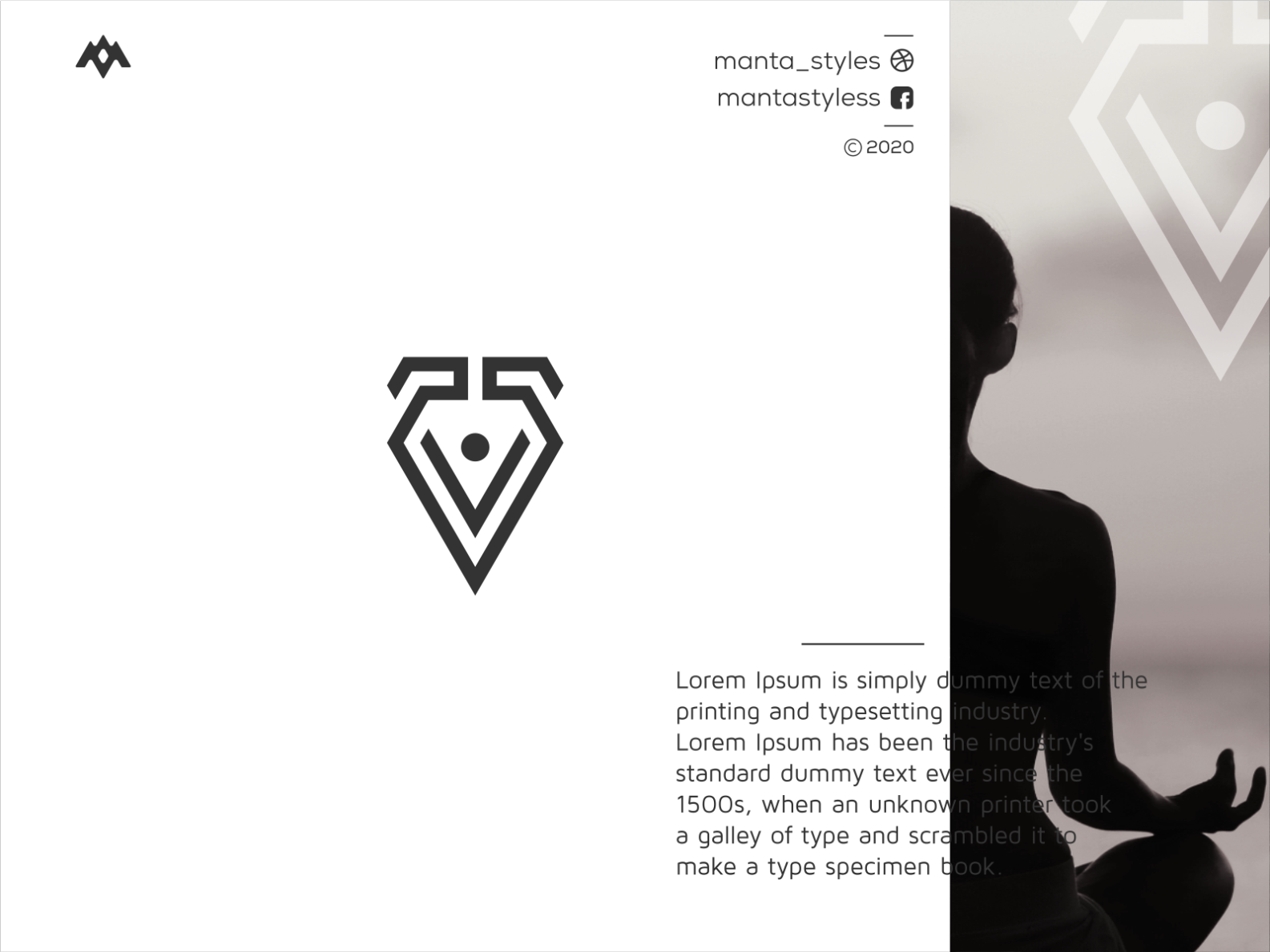 V LOGO by Manta_styles on Dribbble