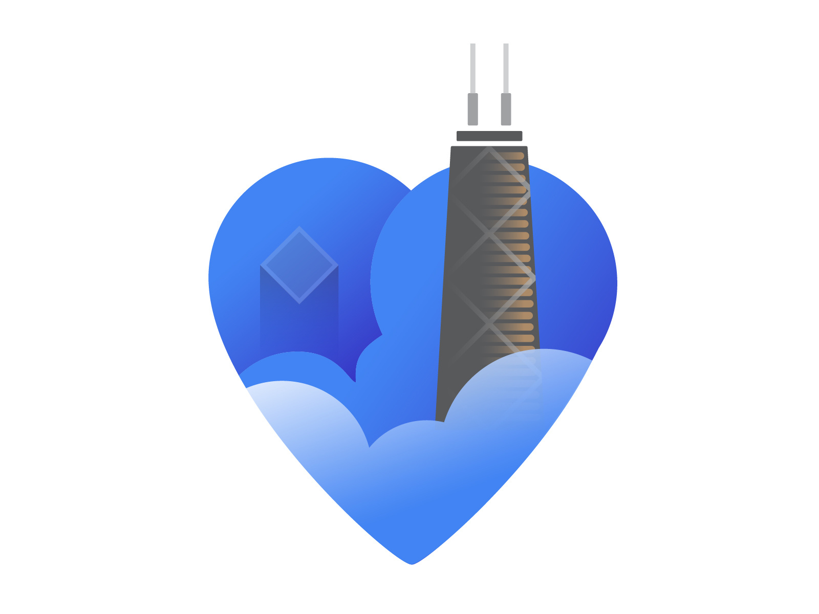 I Heart Chicago by Rick Byrne on Dribbble
