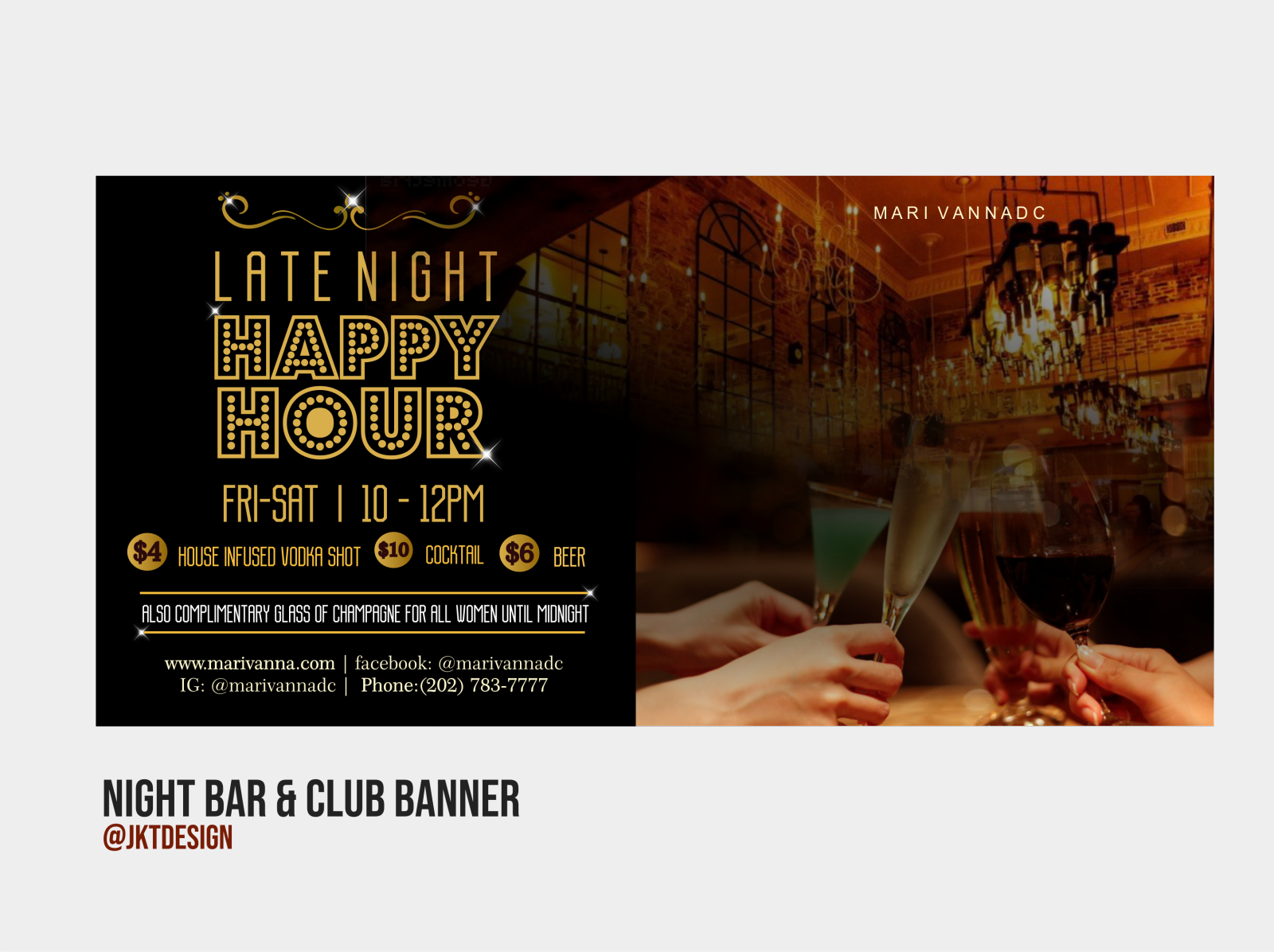 NIGHT CLUB PROMO BANNER by JKT Design Company on Dribbble
