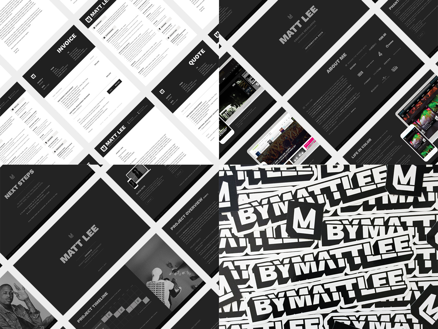 ByMattLee Print Collateral Collage by Matt Lee on Dribbble