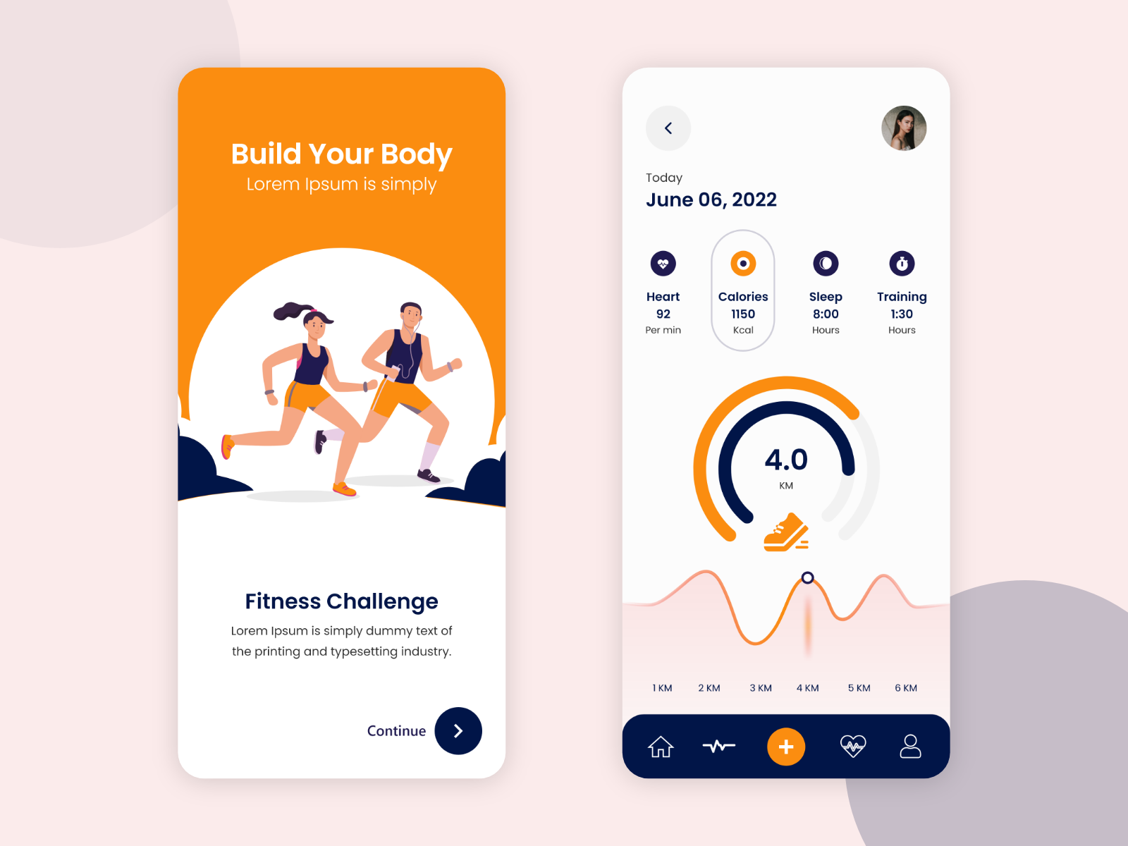 Trending 🏋️‍♂️ Fitness App UI Design by Upstrivers Design Studio on ...