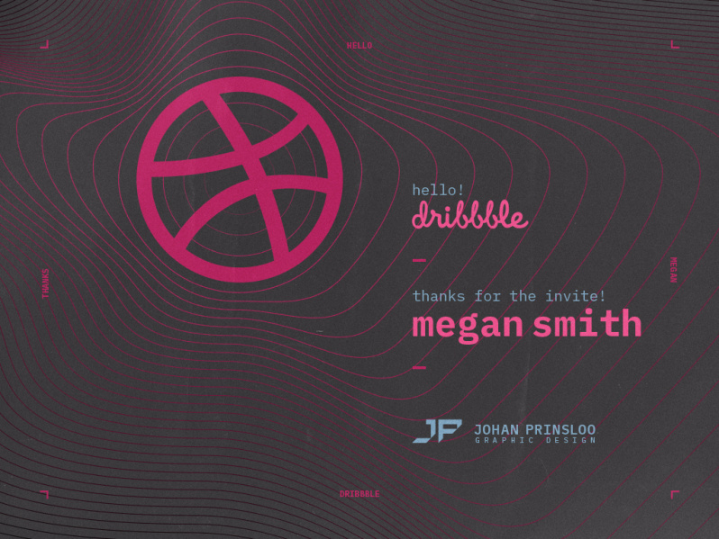 Hello & Thanks by Johan Prinsloo on Dribbble