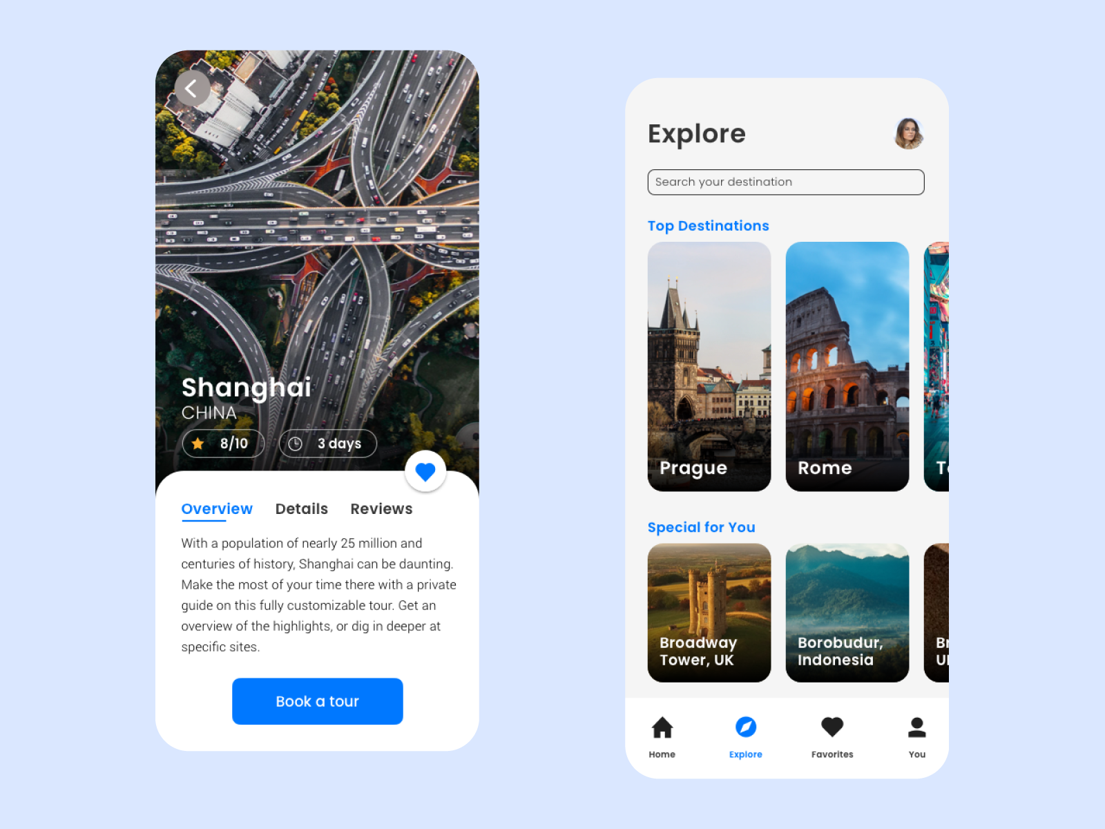 Trip App UI Design by Cristina M on Dribbble