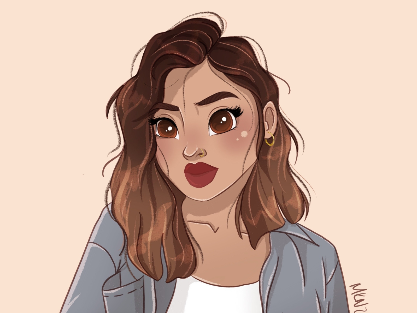 A Self Portrait - Character Art by MacKenzie Gimben on Dribbble