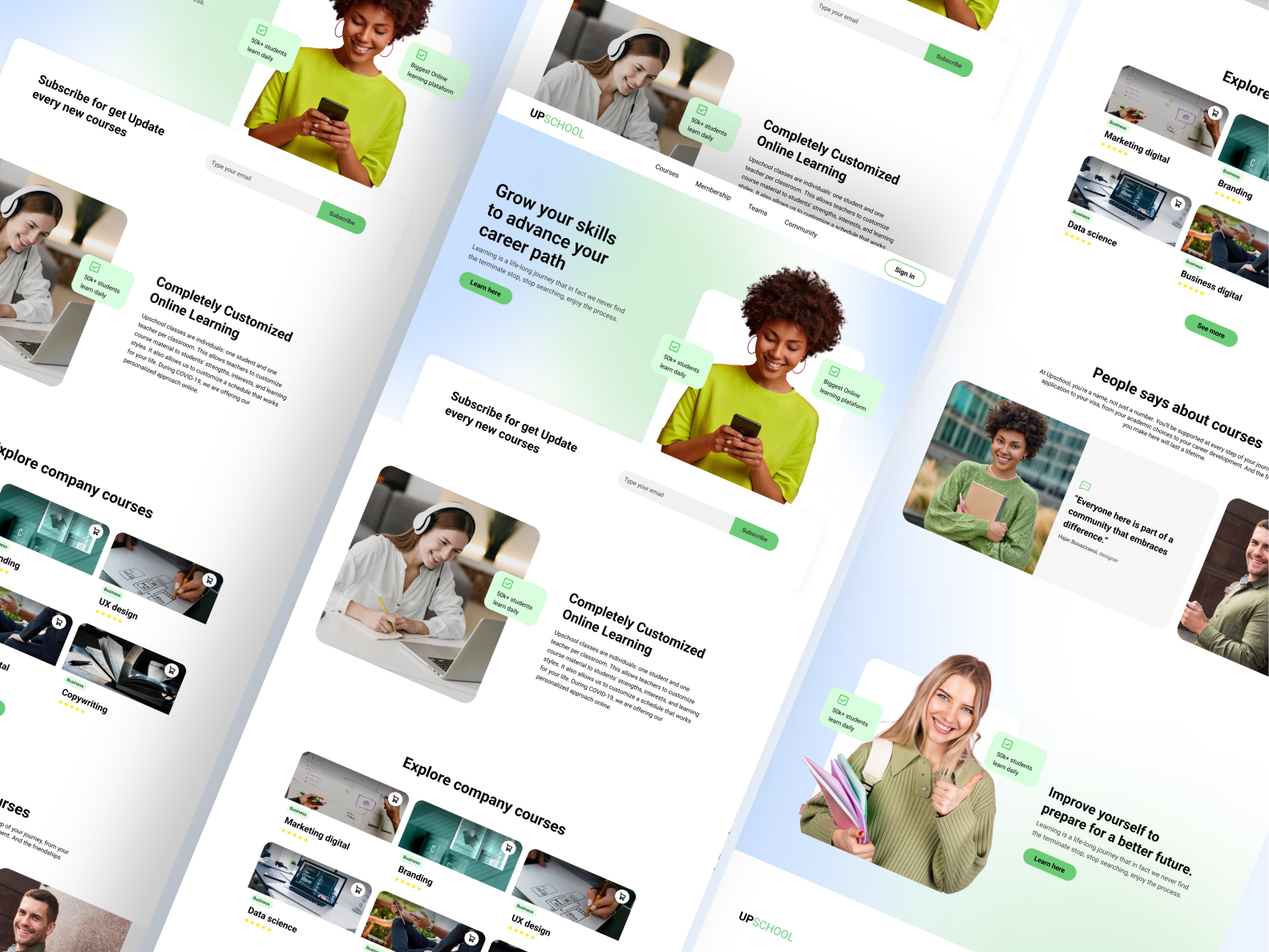 UP SCHOOL | LANDING PAGE by Hudhyson Silva on Dribbble