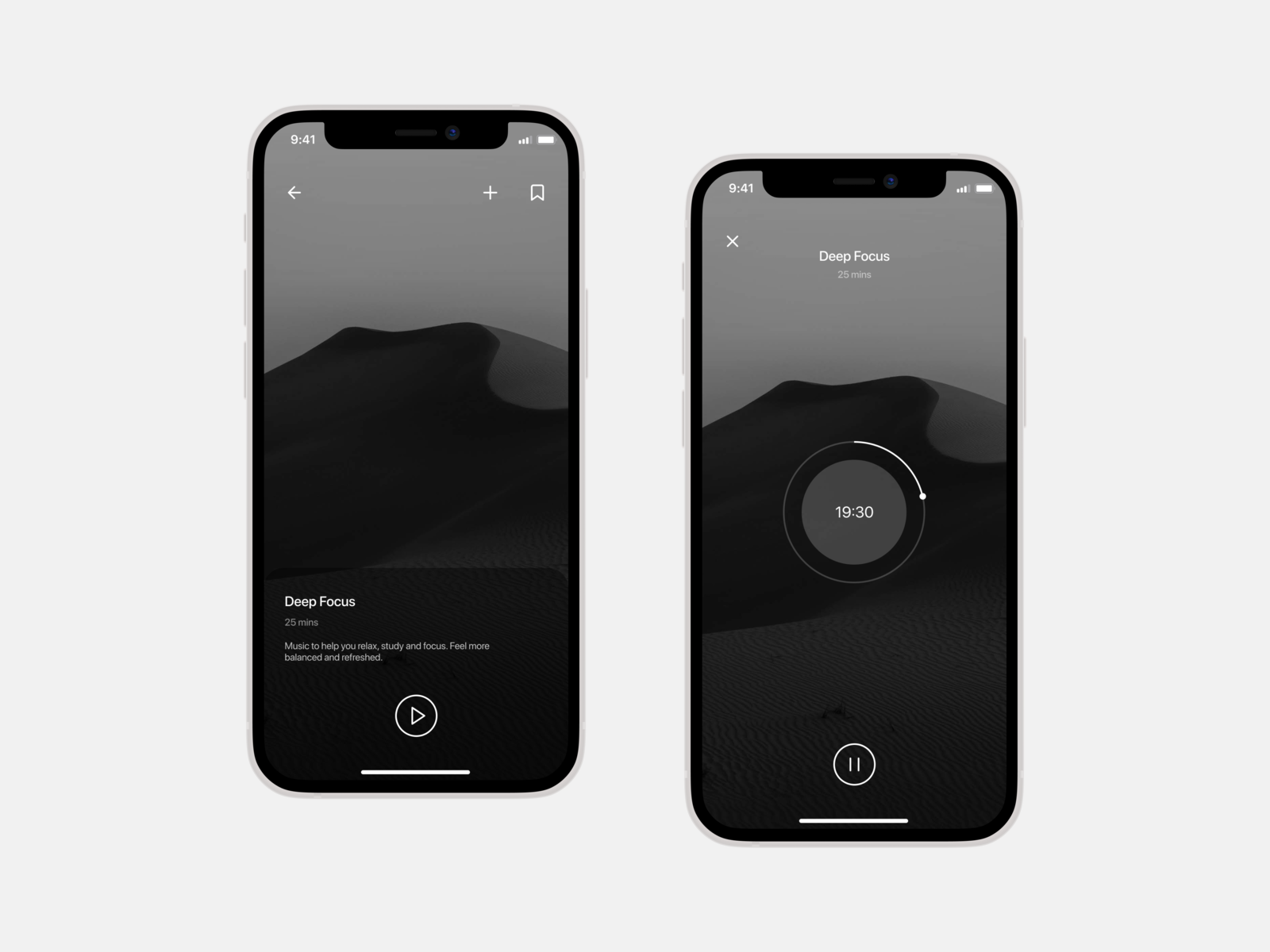 Focus App UI by Soham Dutta on Dribbble