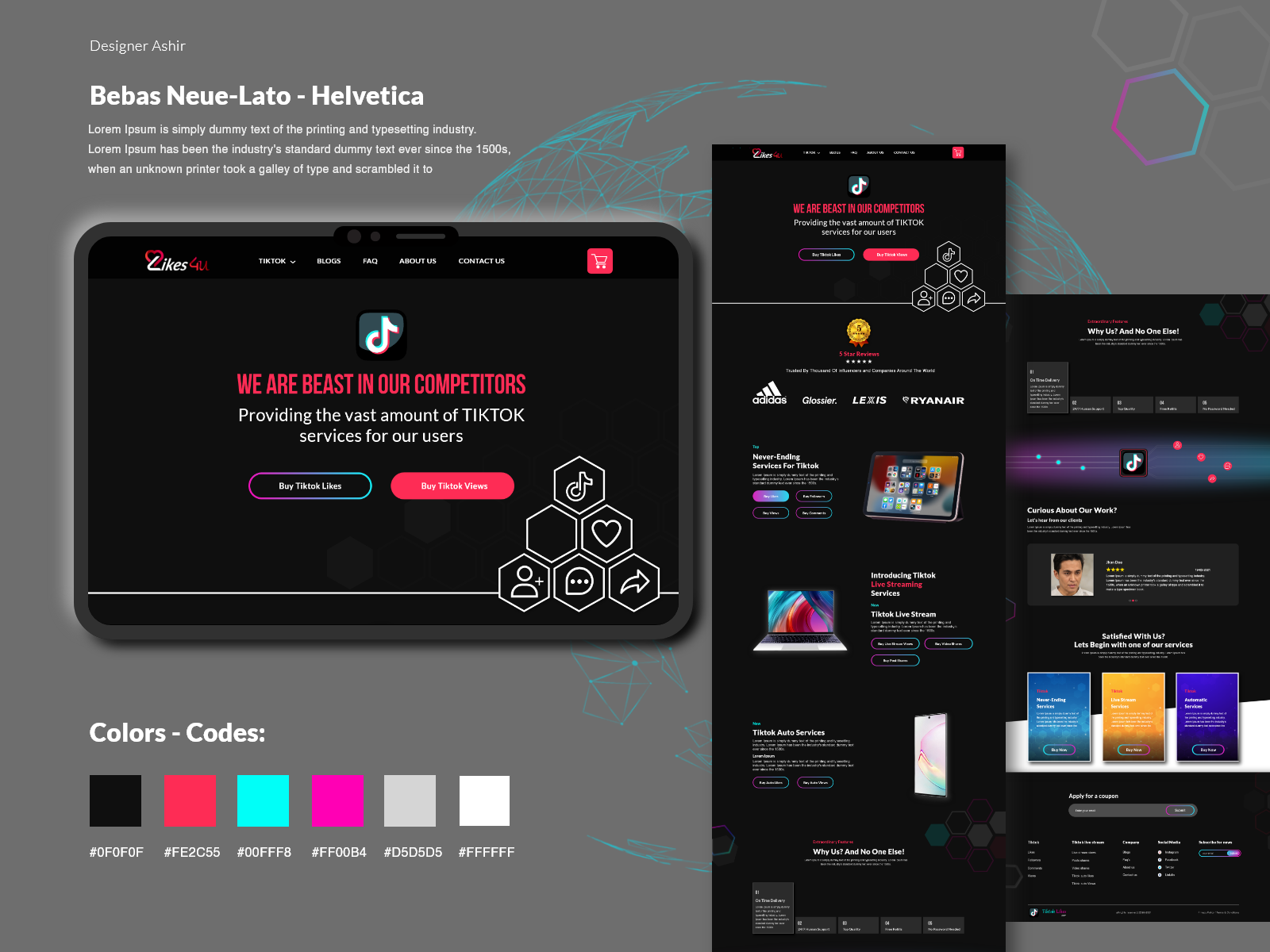 UI UX Homepage Design by Ashir Ali on Dribbble