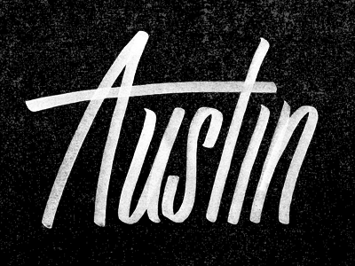 Austin Lettering by Reagan Ray on Dribbble
