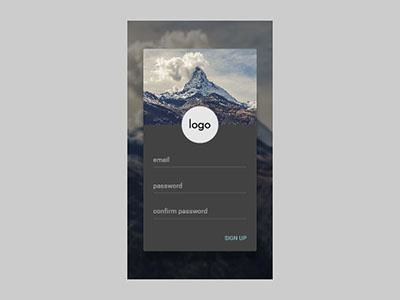 Signup for an android material app by Primož Planko on Dribbble
