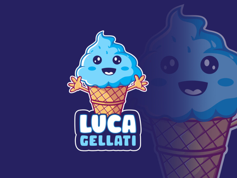 ICE CREAME MASCOT LOGO by GRAPHIC TELENT on Dribbble
