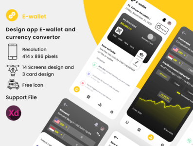 Design App E-wallet and converter by Infinity_Labs on Dribbble