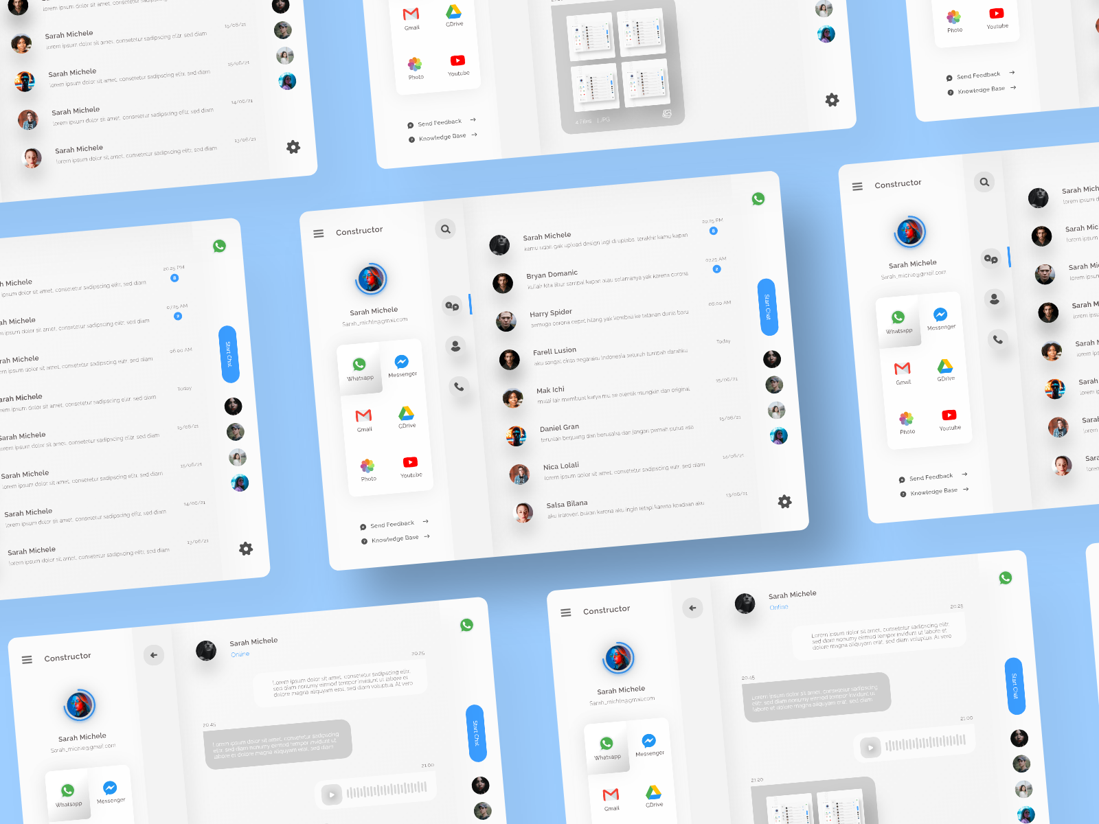 Messenger Concept Design (Website) by Infinity_Labs on Dribbble
