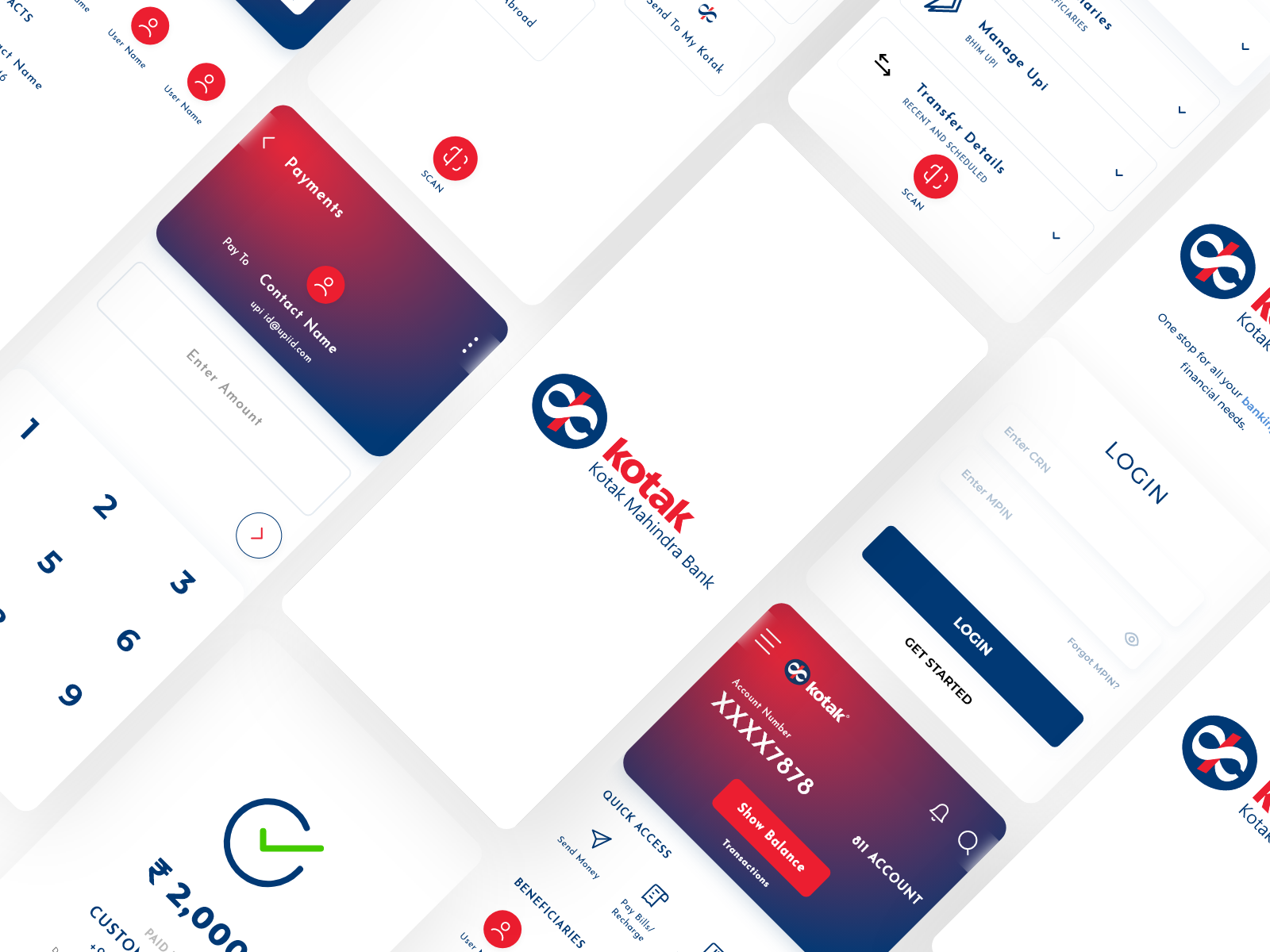 Kotak Mahindra banking app redesign concept. by Harshal Rathod on Dribbble