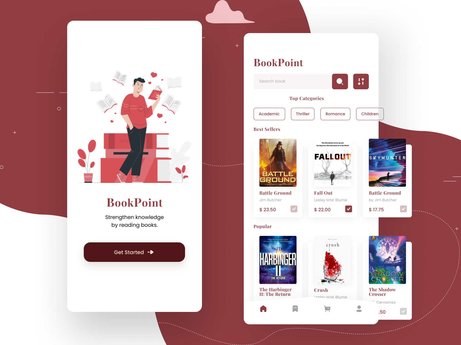 BookPoint Book Store App UI Design by Faruqe Miah on Dribbble