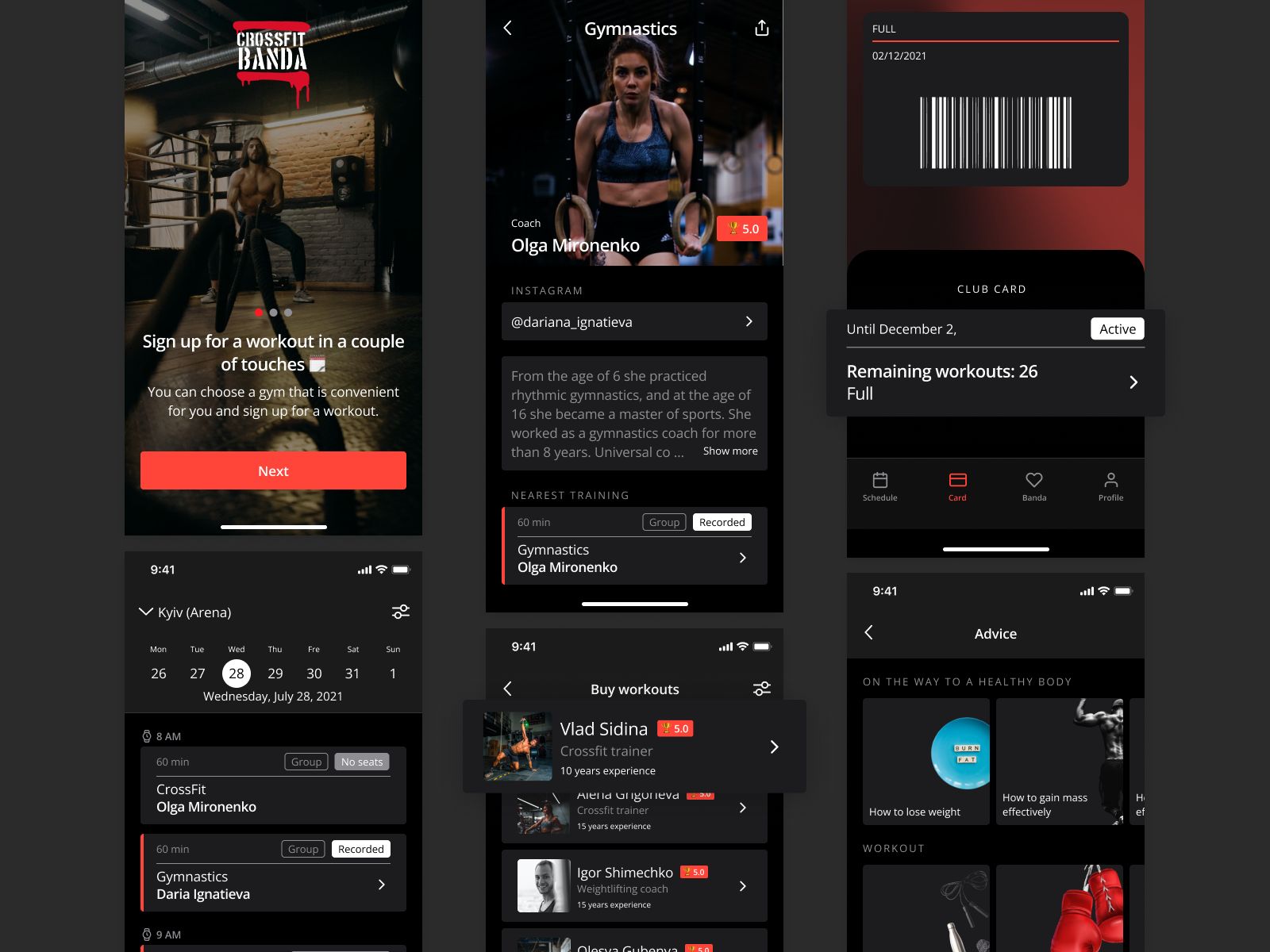 Crossfit BANDA by Lesia Chyrkova on Dribbble
