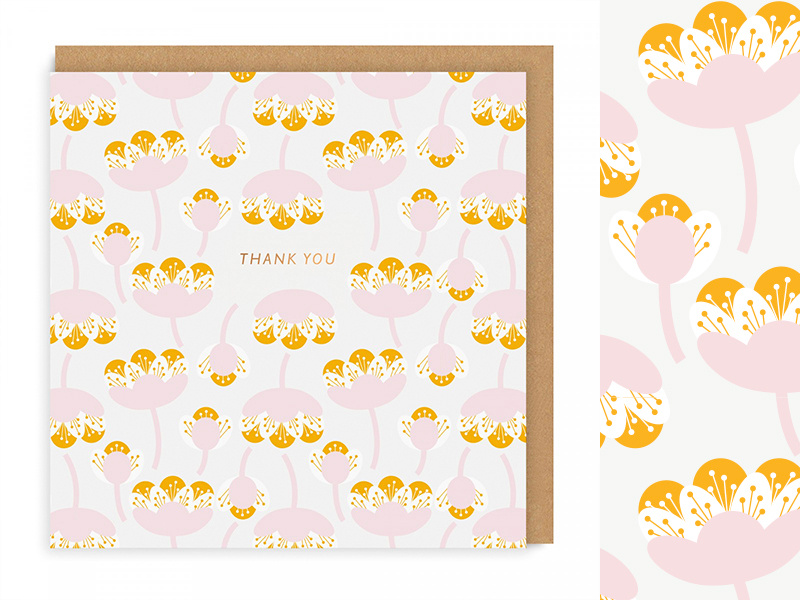 Thank you card design for Ohh Deer by Erdenechimeg Bat-Erdene on Dribbble