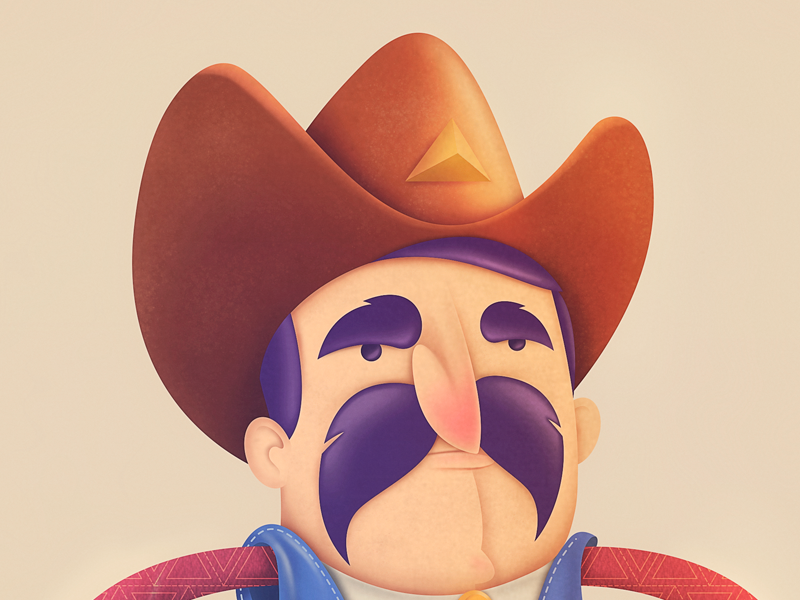 COWBOY!!! by Aaron Martinez on Dribbble