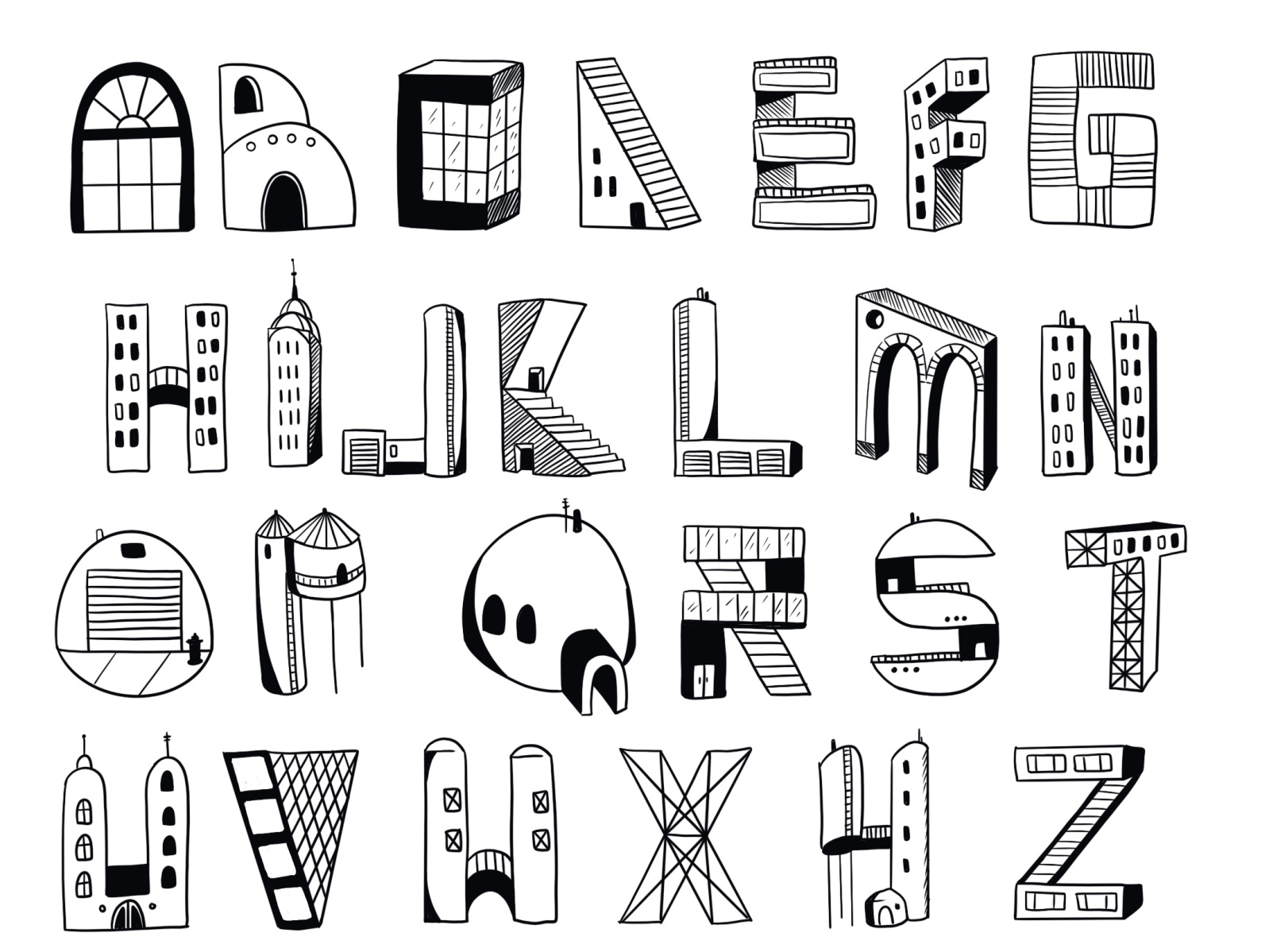 Architecture Type by Emma Jacquelynn on Dribbble