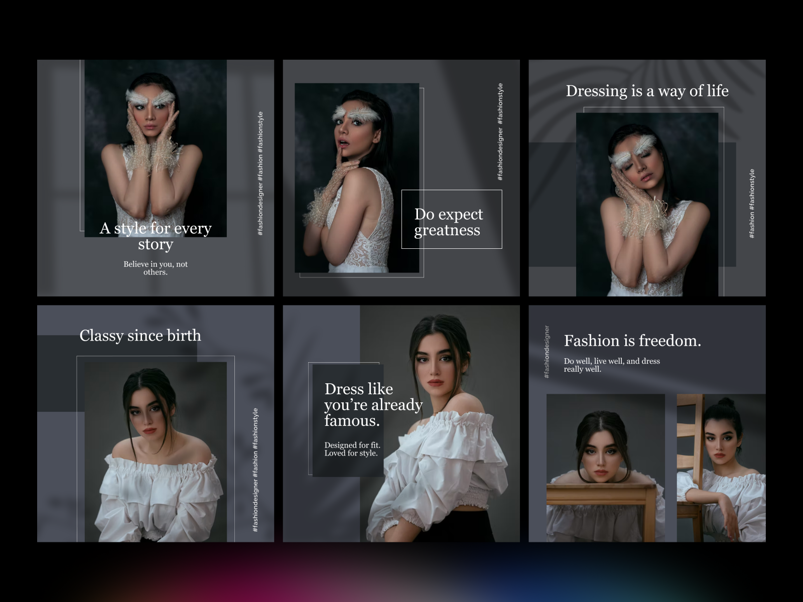 Model | Social Media Posts | Post Instagram | Feeds Template by Wildan ...