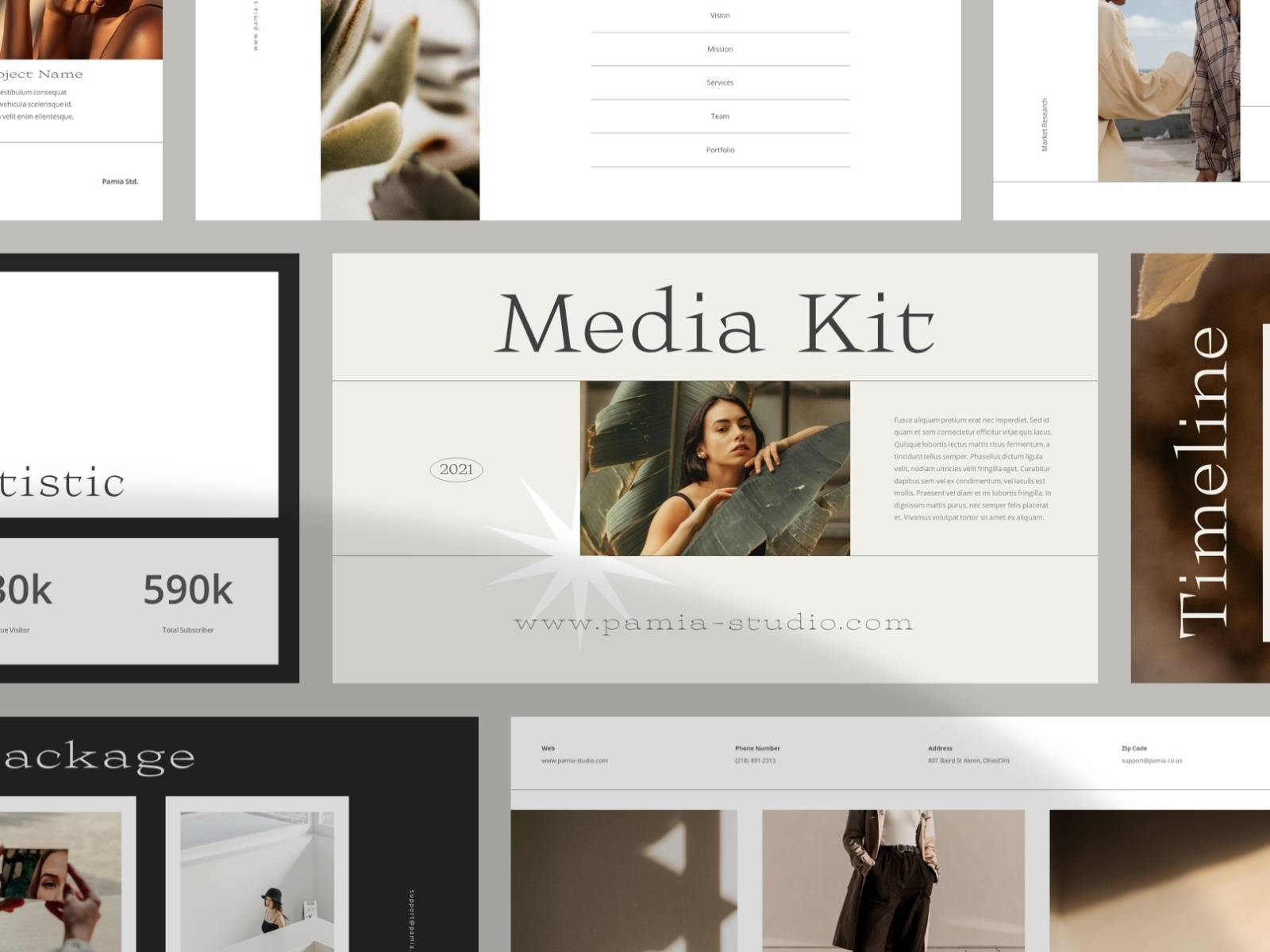 Pamia Media Kit by Sodha Creative on Dribbble