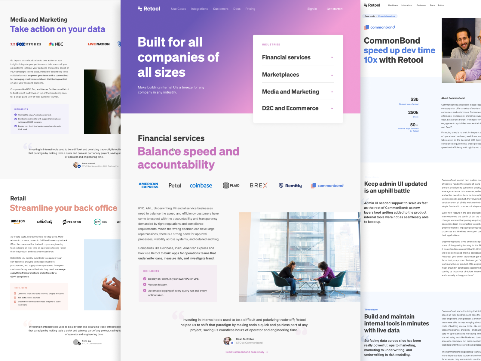 Retool customers by Maya Gao for Retool on Dribbble