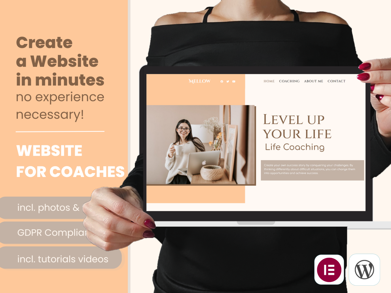 Boho Website wordpress template elementor theme by Myvisuell on Dribbble
