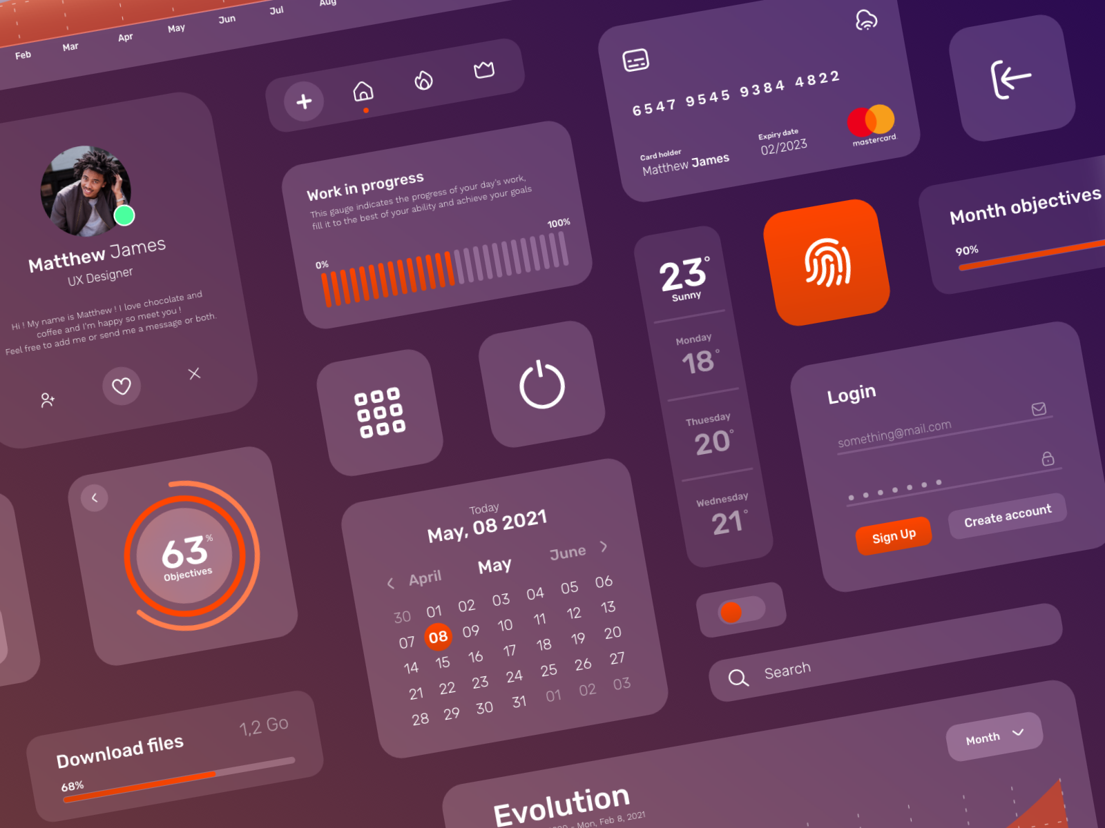 UI Elements Design by Matt.R on Dribbble