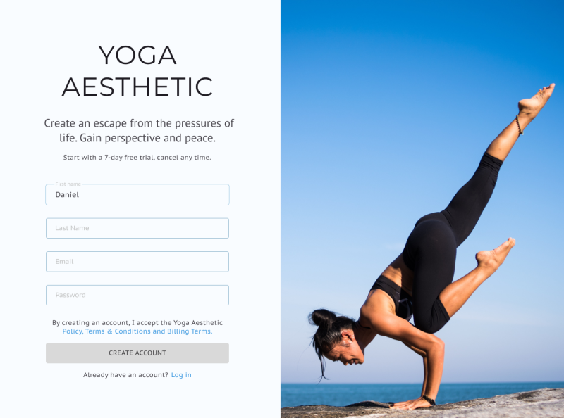 Daily UI Challenge #001 - Sign Up Design by Shalvi Shelke on Dribbble