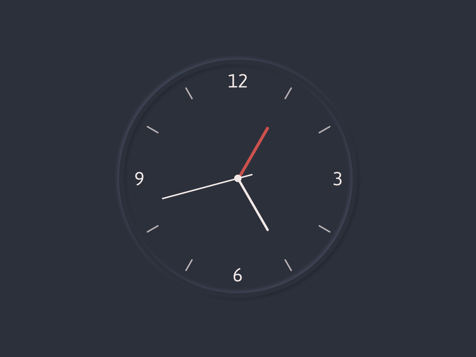 Neumorphism clock by Sergey on Dribbble