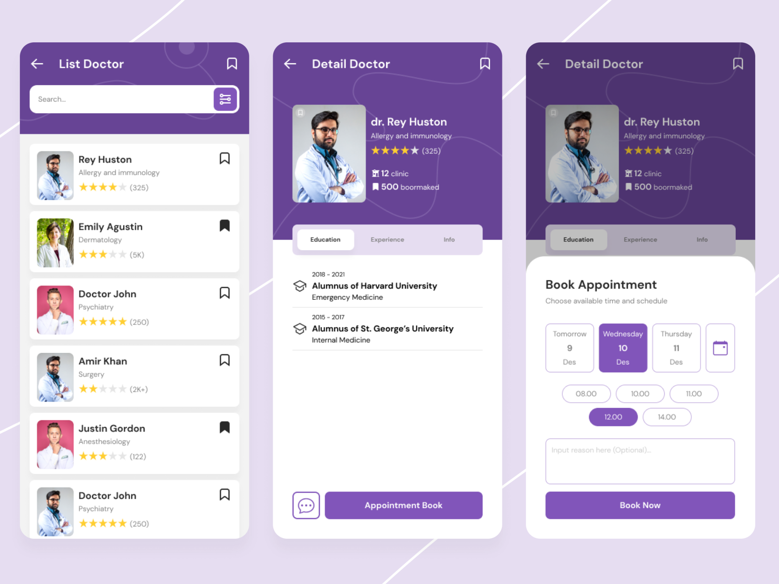 Hospital App : Book Appointment System by Dini Yulianti on Dribbble