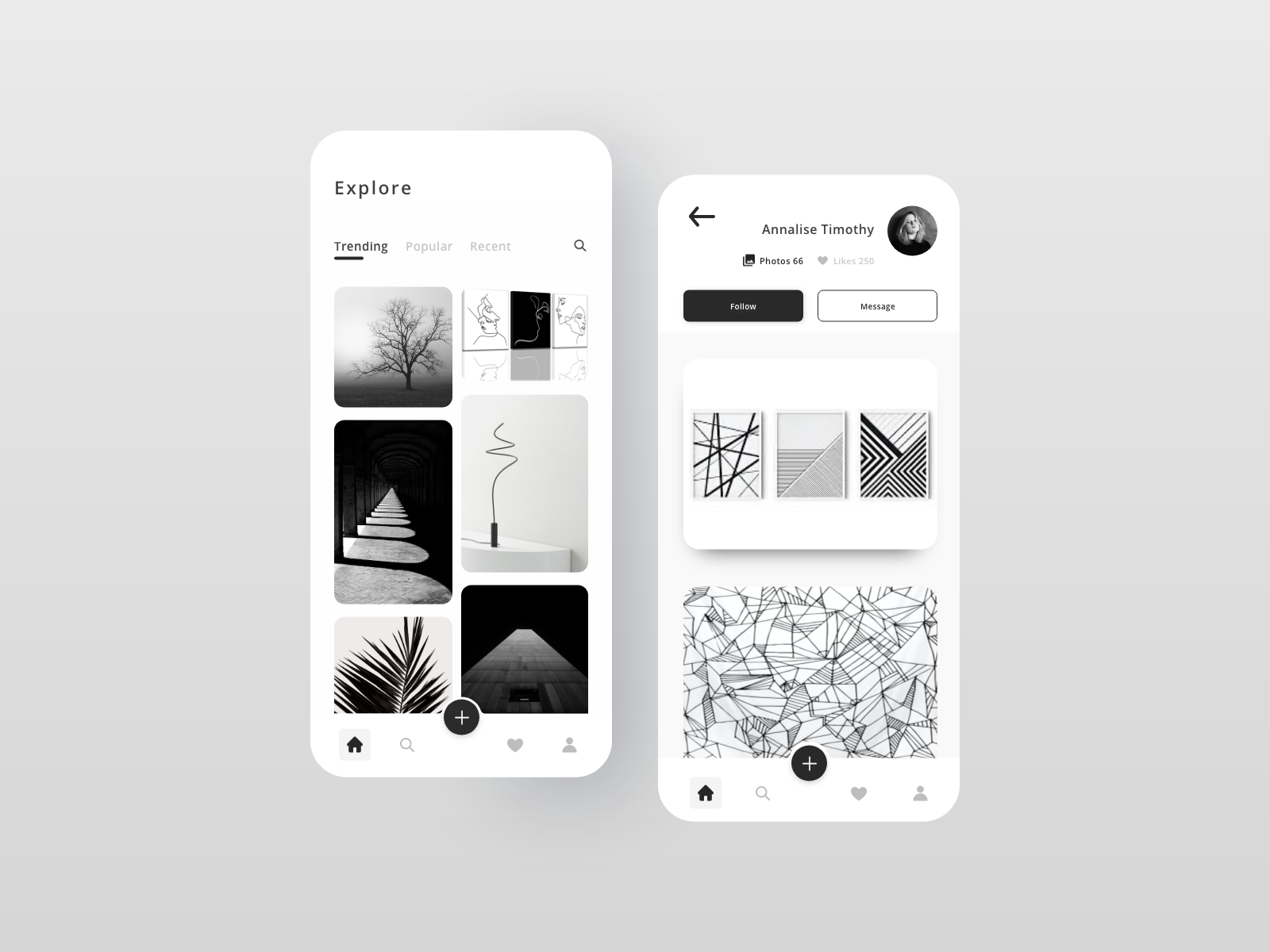 Photo App UI by suganthi rajendran on Dribbble