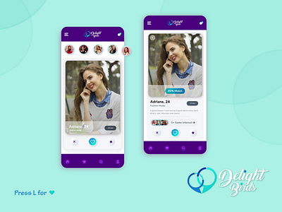 Dating Web App UI Design by Vikram Singh on Dribbble