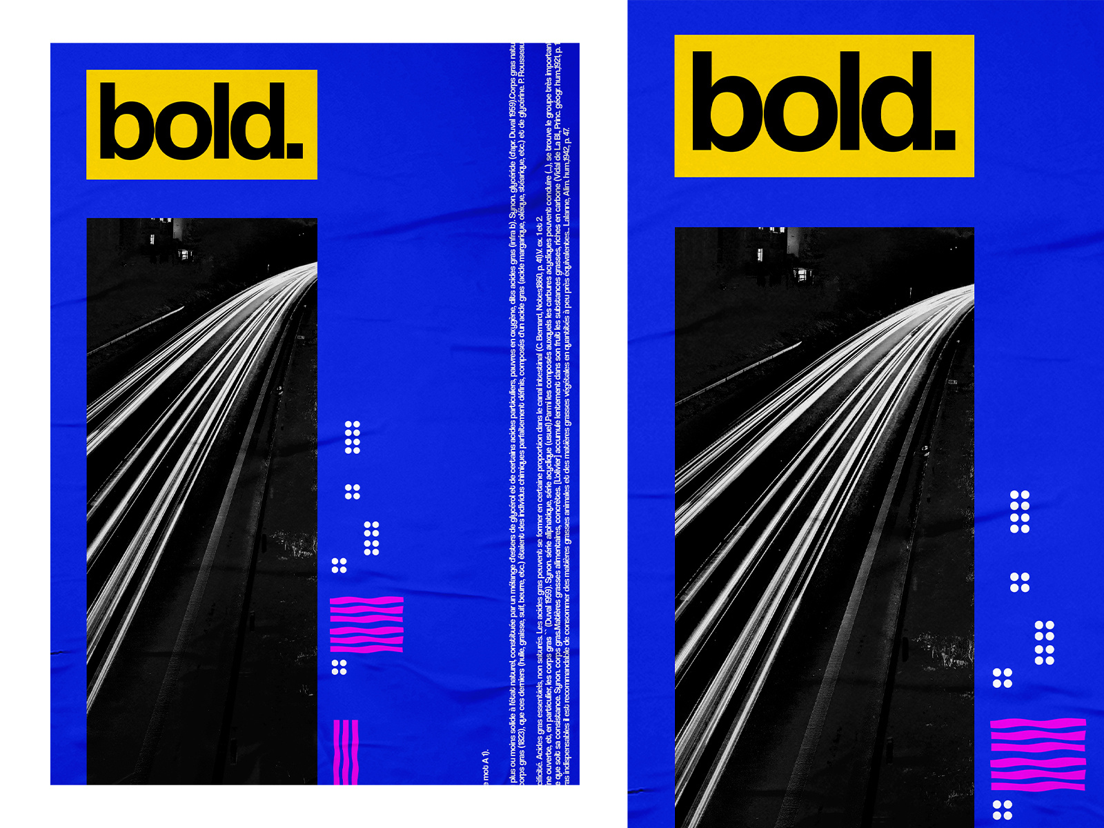 Poster "bold." by guilcher.design on Dribbble