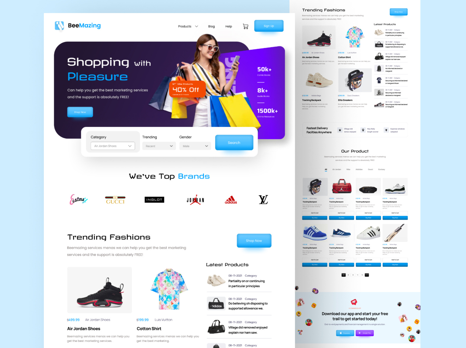 E-Commerce Website Design by Ahsan Faruque on Dribbble