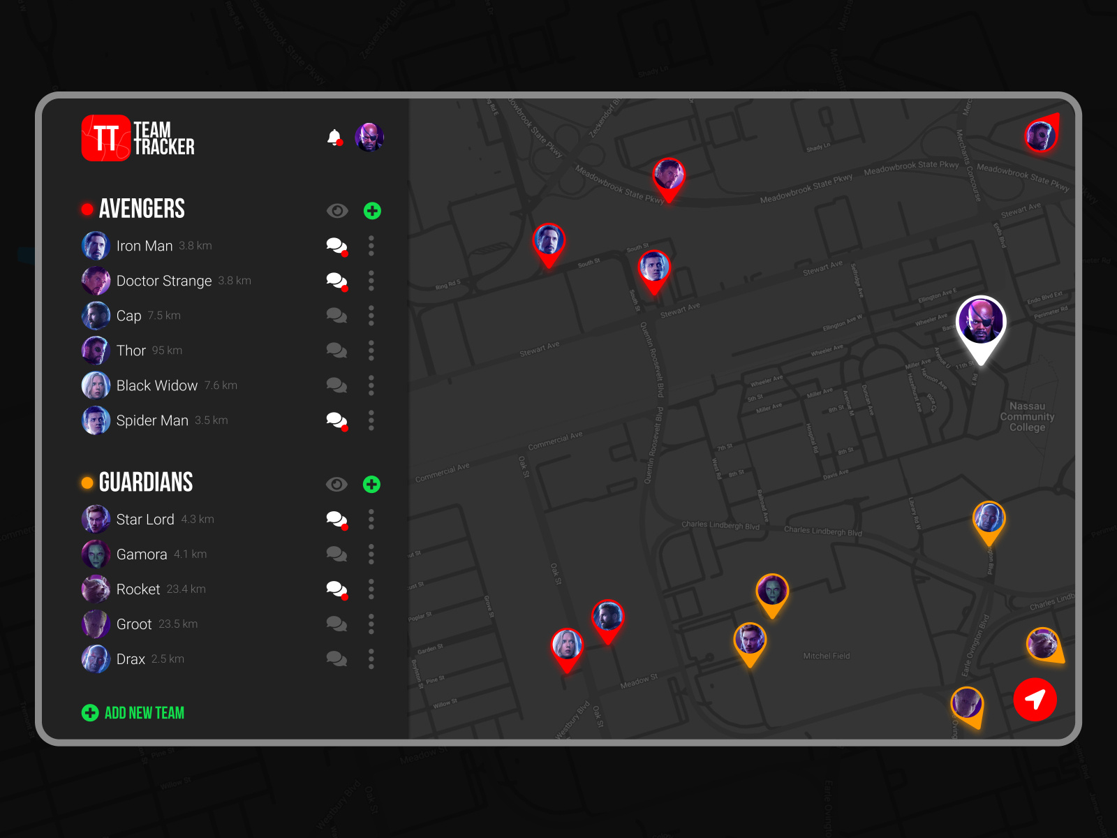 Location Tracker by Roman Fedchenko on Dribbble