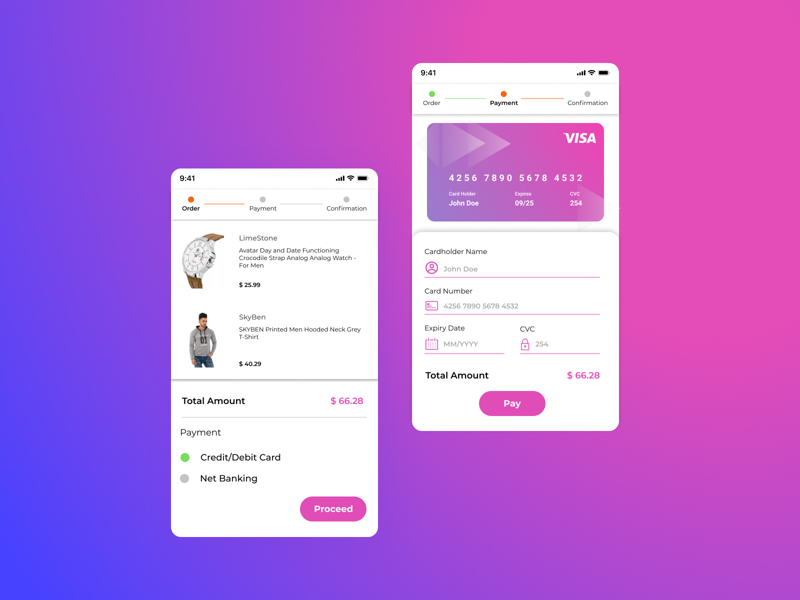 Checkout Page | Daily Ui 002 by Nitin Vidhani on Dribbble