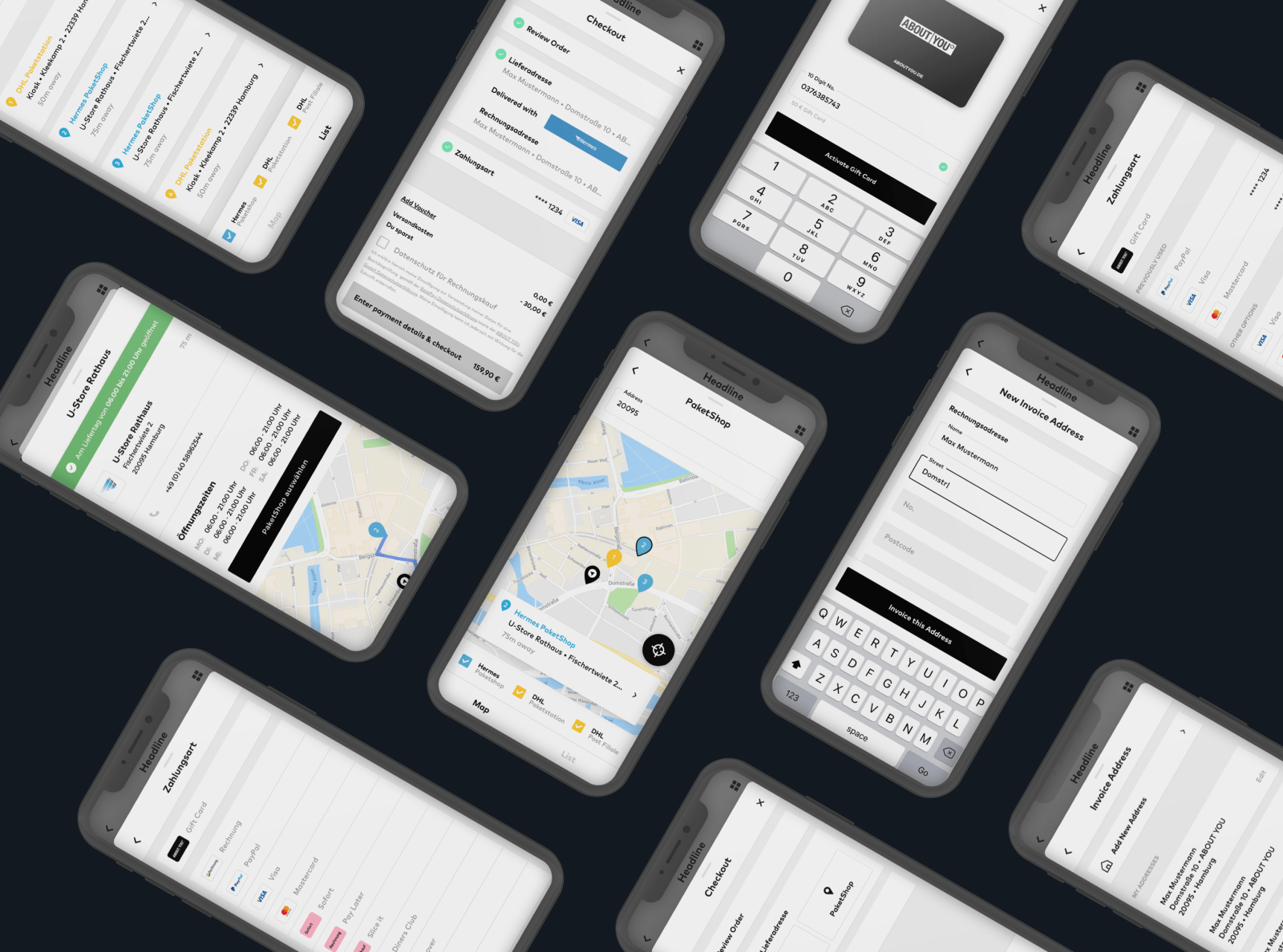 About You App Checkout by Martin Whittaker on Dribbble