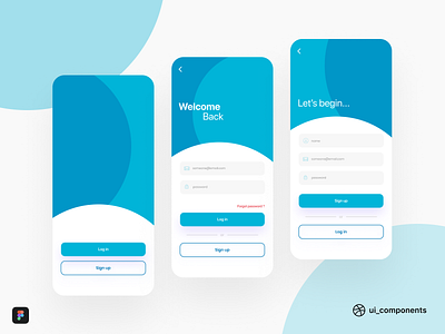 Authentication Screen by Akhil Reji on Dribbble