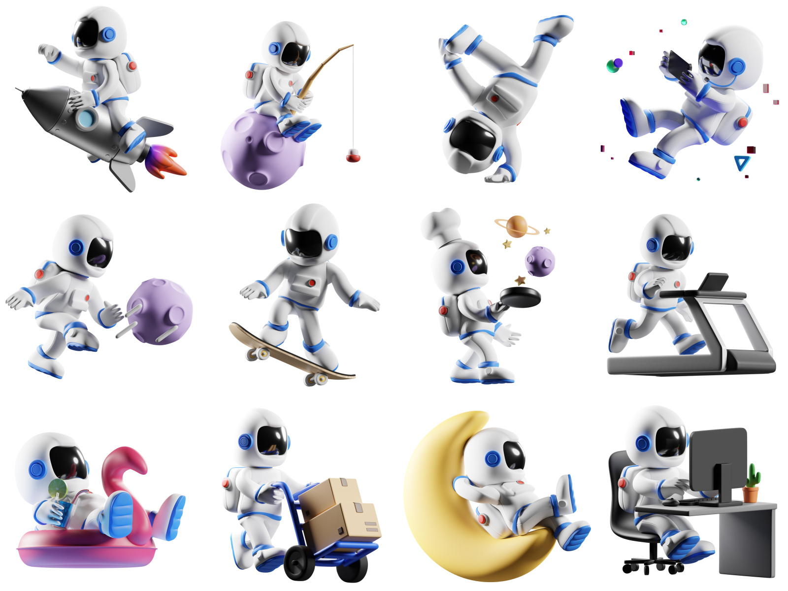 3D Astro Activities by Luthfi Alfarizi on Dribbble