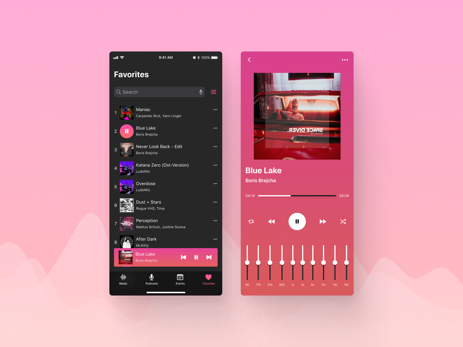 UI Daily Challenge #9 - Music Player by Eugene Shatilo on Dribbble
