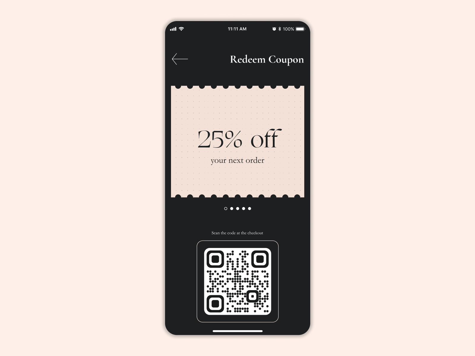 UI Daily Challenge #61 - Redeem Coupon by Eugene Shatilo on Dribbble