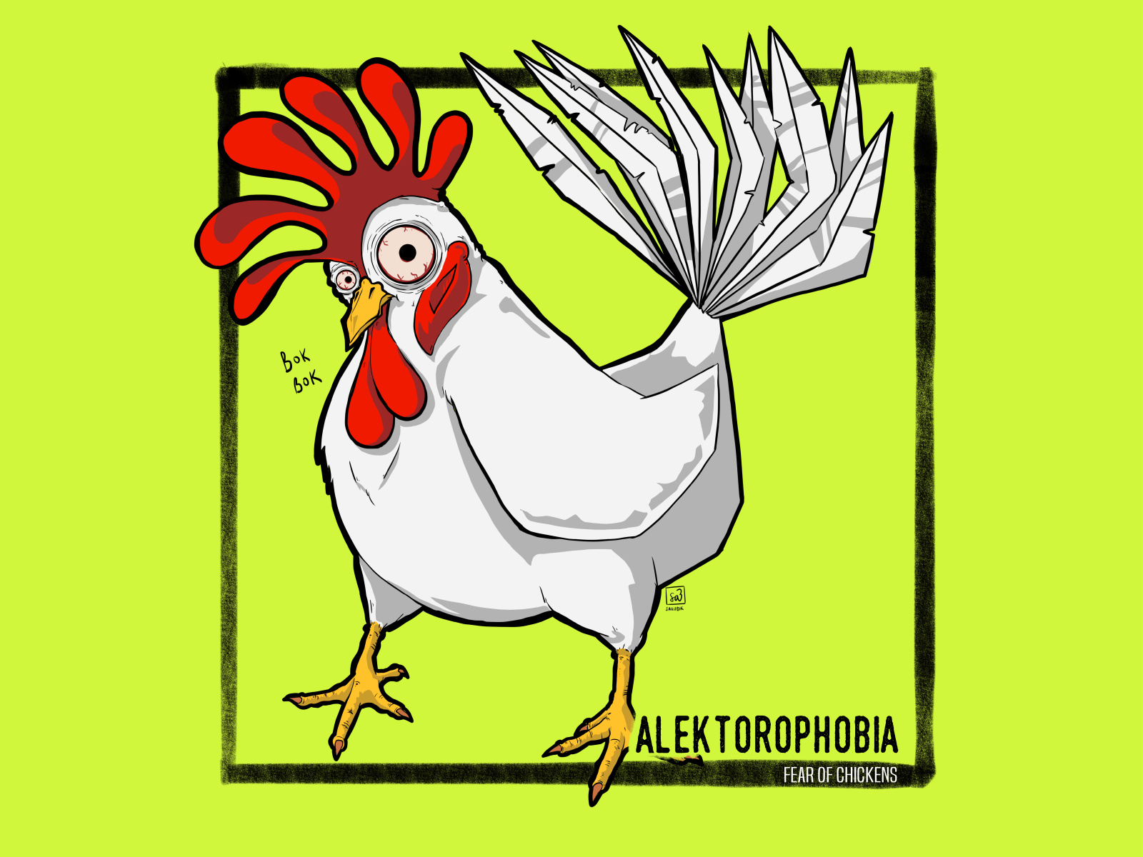 Phobias - Alektorophobia by Alisa Sakkaravej on Dribbble